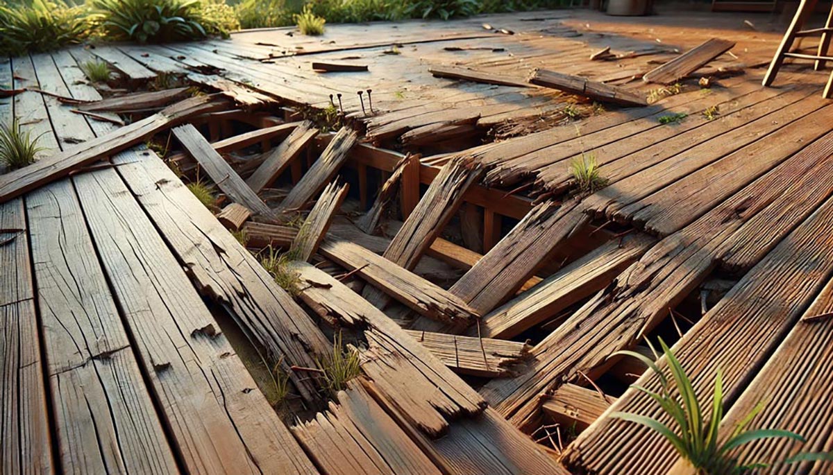 Deck Demolition in King George VA | C&L Junk Removal